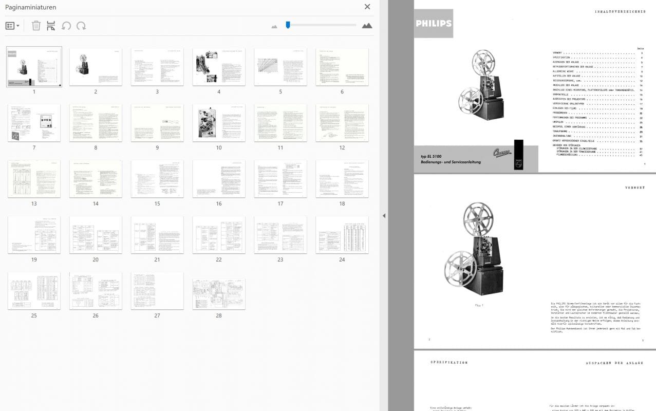Philips EL 5100 Bedienungs- und Serviceanleitung Service manual ...